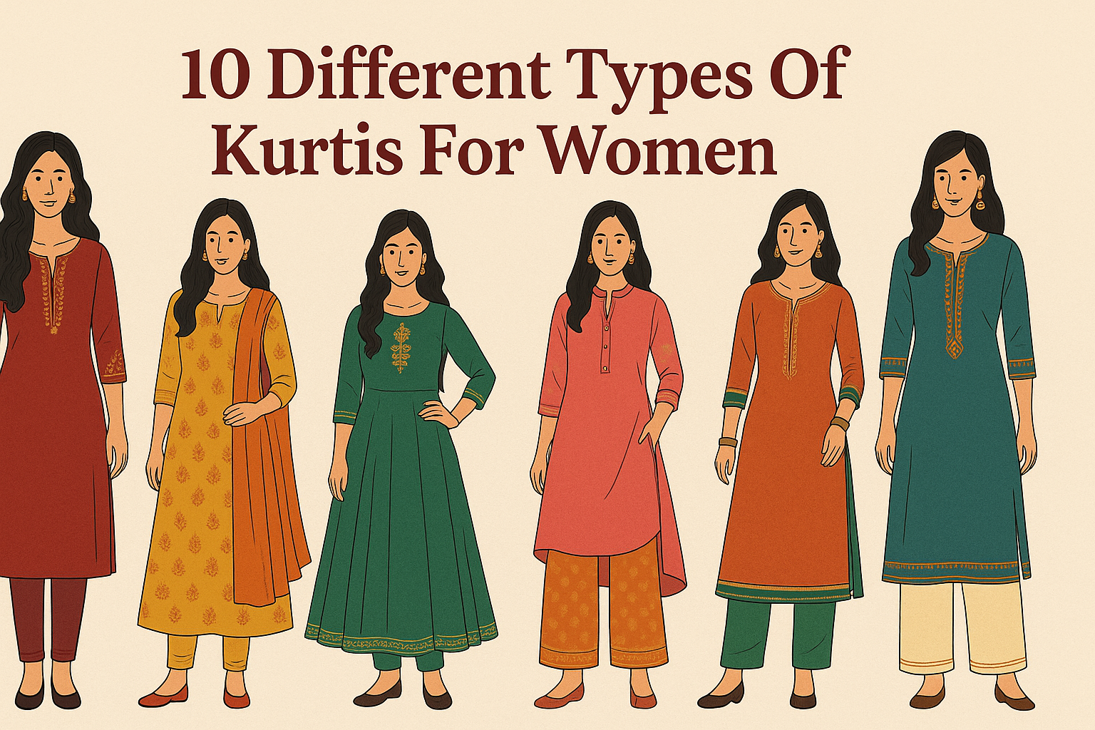 Types of Kurtis - 10 Different Types of Kurties for Women – Shinisha