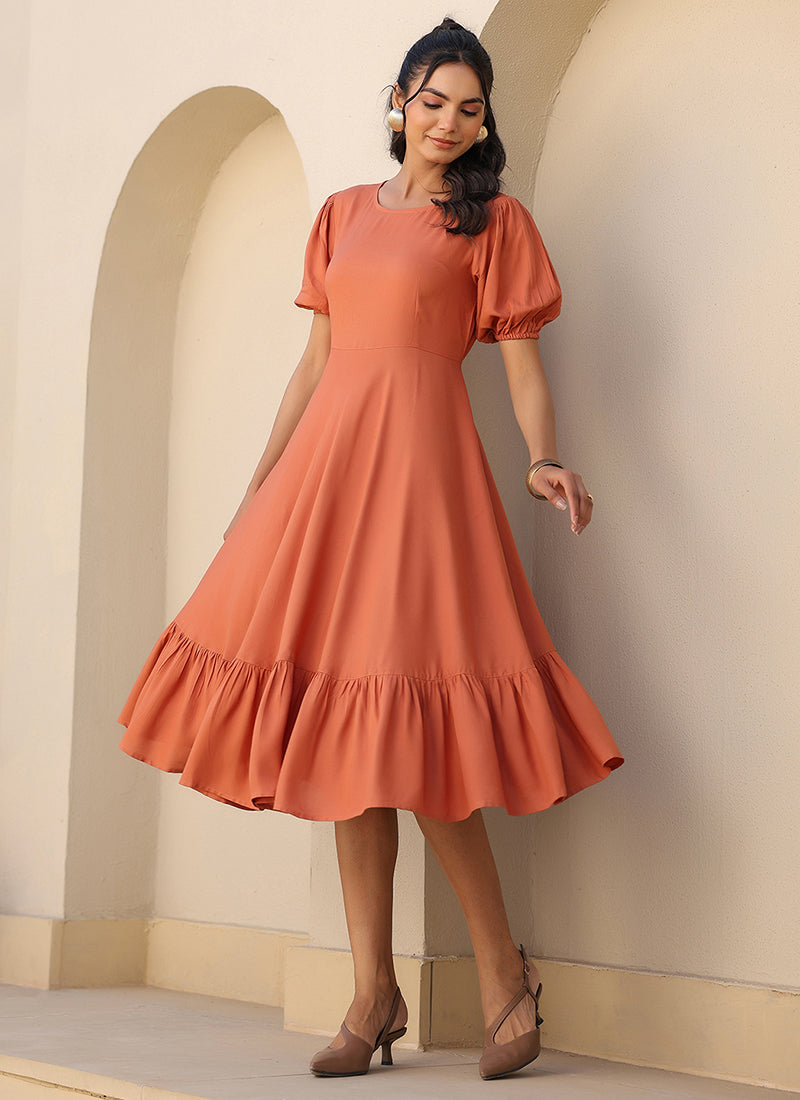 One Piece Midi Dress Plain & Printed Online in India – Shinisha