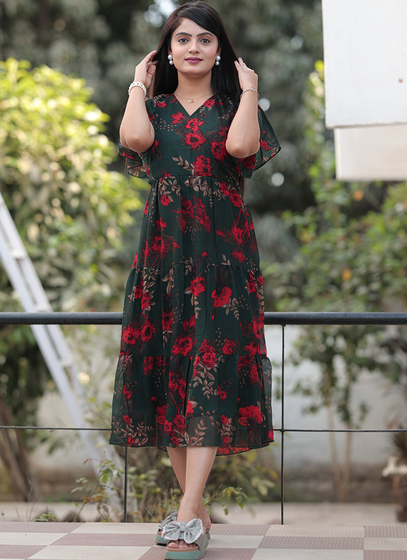 One Piece Midi Dress Plain & Printed Online in India – Shinisha